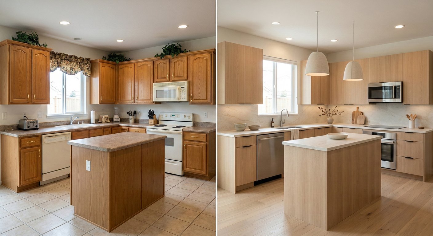 1990s Kitchen Update Before and After & Ideas