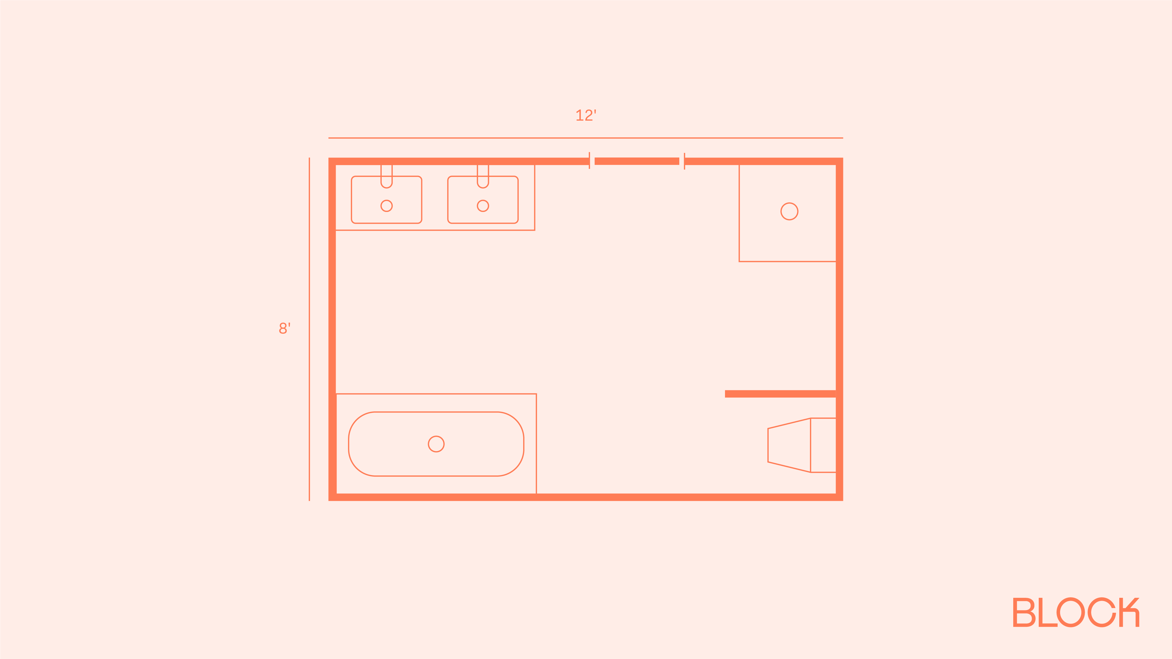 8x12 Bathroom Floor Plans & Layout Ideas