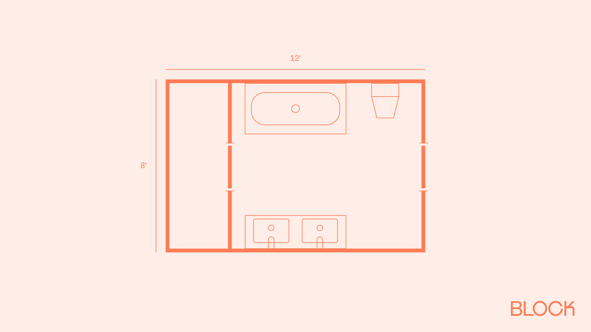 8x12 Bathroom Floor Plans & Layout Ideas