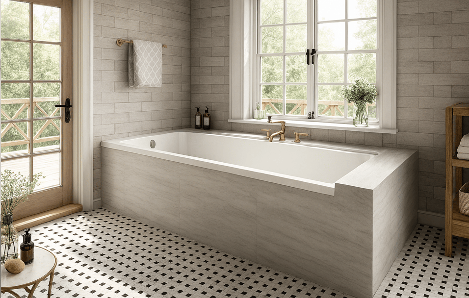 Alcove Tub vs. Drop-In Tub