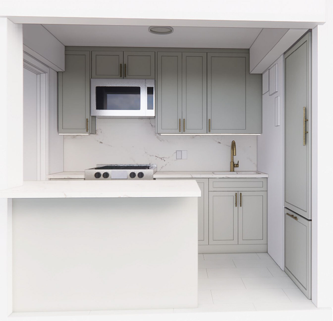 Hidden Refrigerator Cabinet Ideas & Inspiration